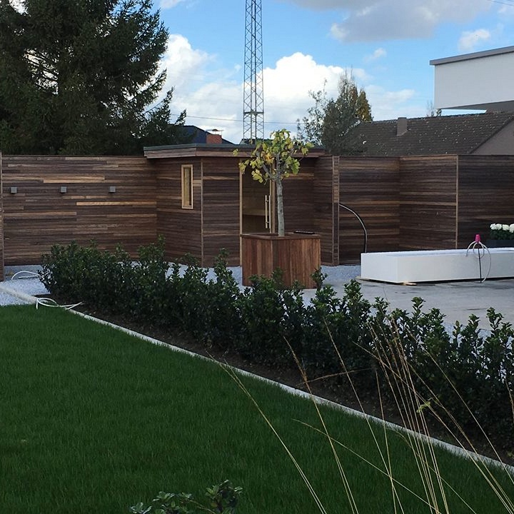 Padoek Moderne schutting Beerse (BE) | Paulussen houthandel de ...