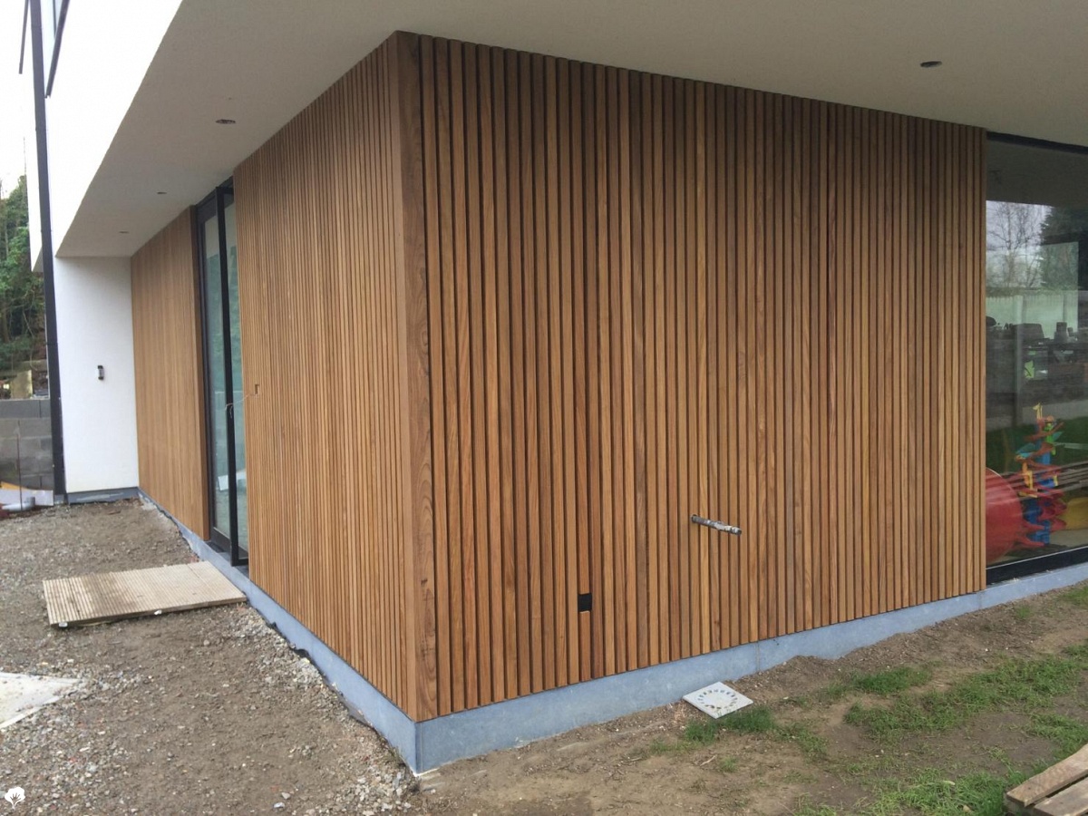 Verticale Gevelbekleding Hout Mdf Lakken Hoogglans